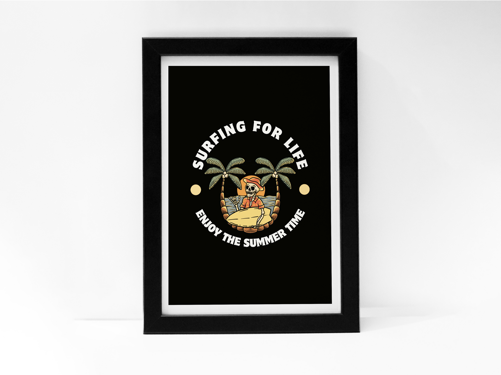 "SURFING LIKE A PRO" Poster: Add a Touch of Personality to Your Space