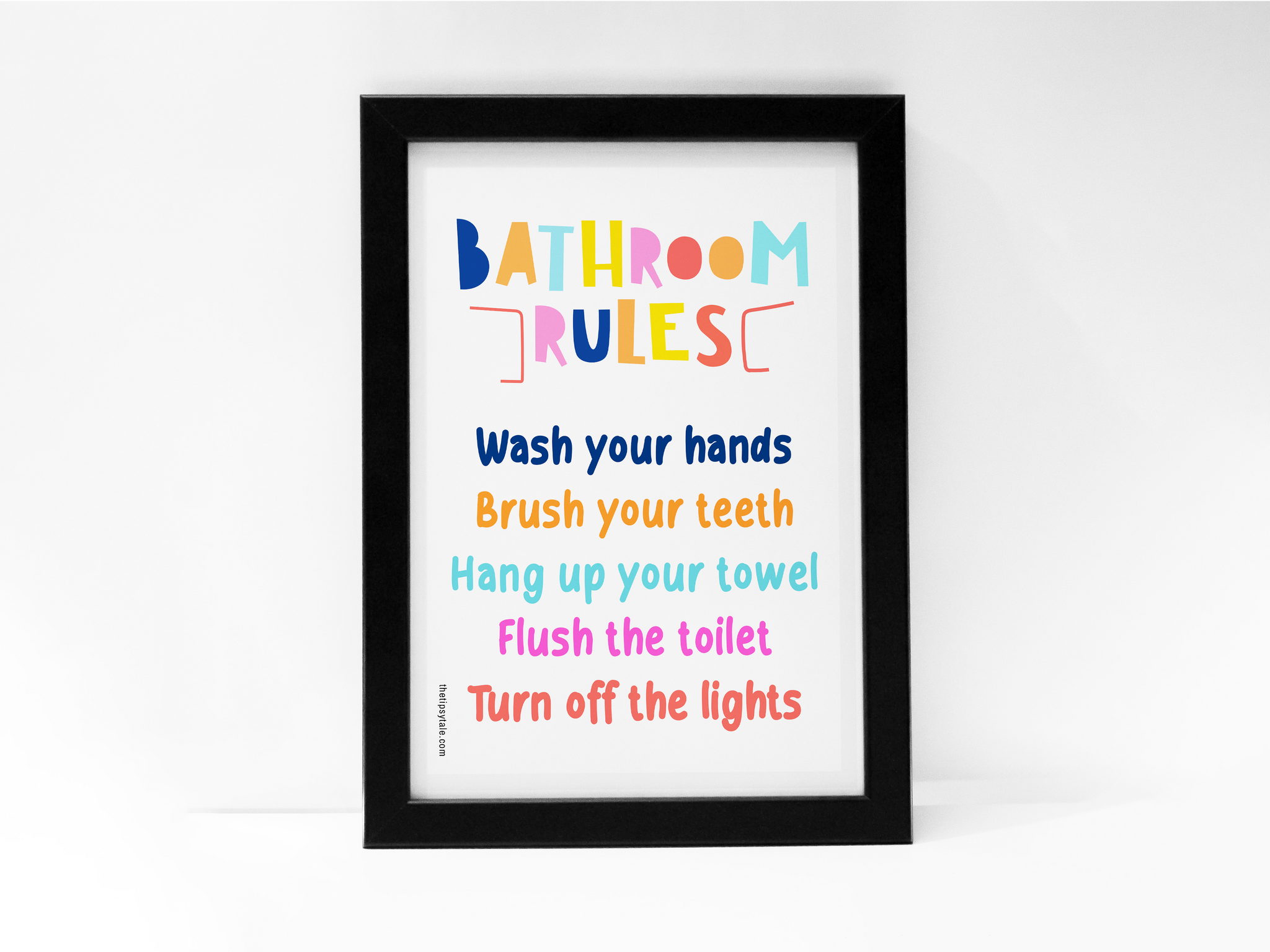 "Bathroom Etiquette" Poster - Unique Art for Your Space | The Tipsy Tale
