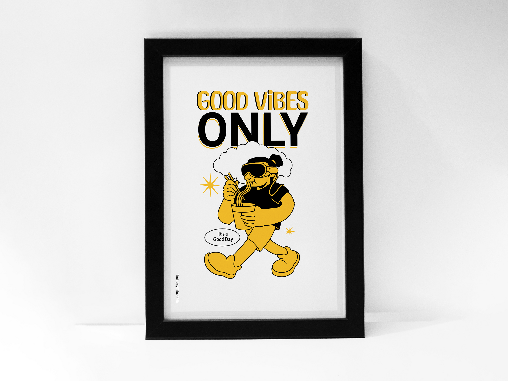 "Good Vibes" Poster - Unique Art for Your Space | The Tipsy Tale