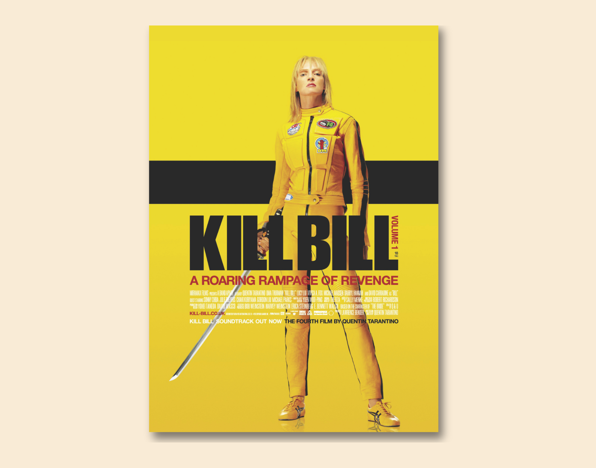 "KILL BILL-LUCY LIU"- Shiny & Sturdy Metallic Poster Art That Pops & S