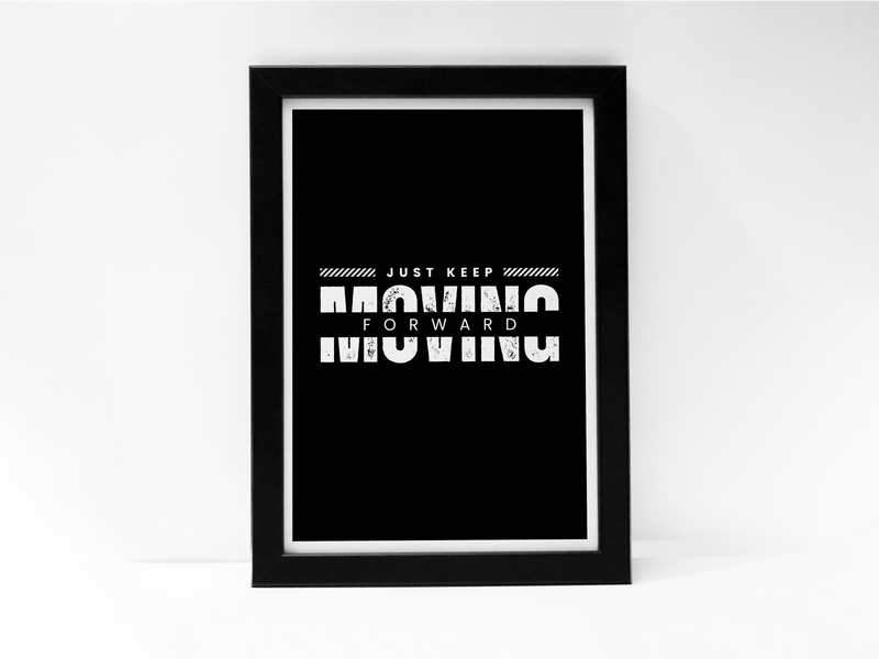 "JUST KEEP MOVING: DORY MOTIVATIONAL" Poster: Add a Touch of Personali