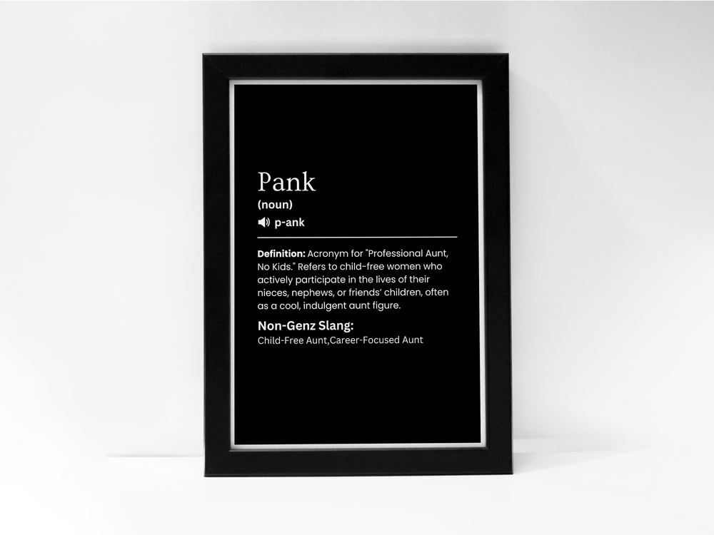"PANK" The Slang of a New Generation – Modern Language Poster