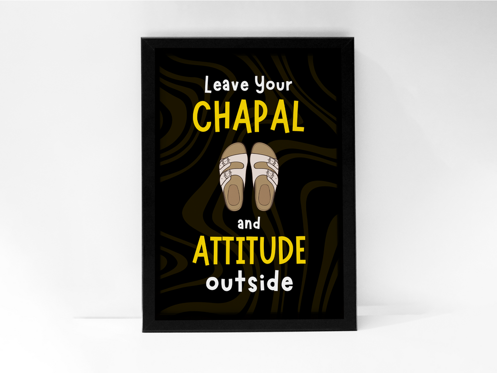 "Chapal & Attitude: Fun Version" Poster: Add a Touch of Personality to