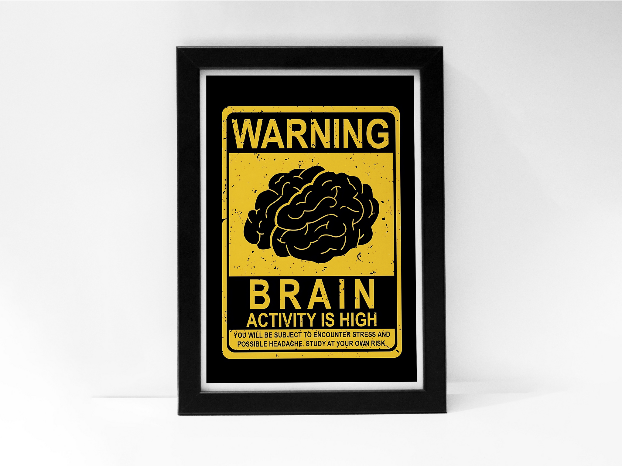 "Brain Activity High: Warning Theme" Poster: Add a Touch of Personalit