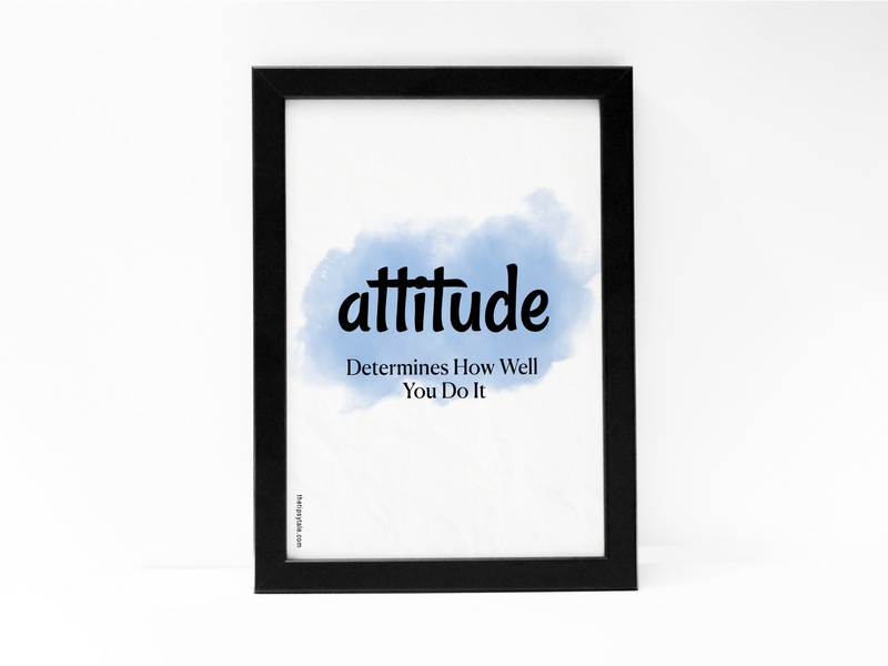 "Attitude determines how well do you know" Poster - Unique Art for Your ...