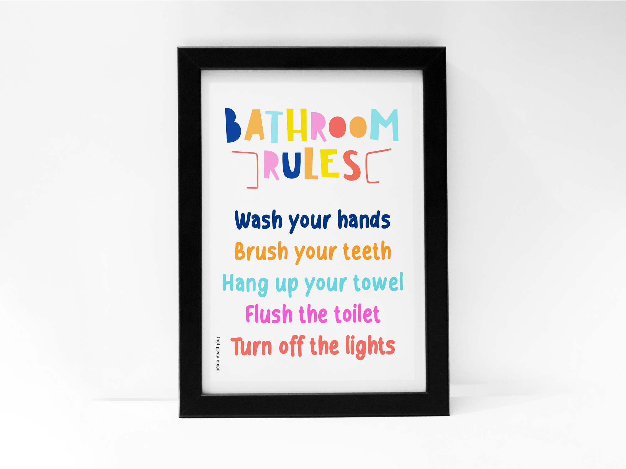 "Bathroom Etiquette" Poster - Unique Art for Your Space | The Tipsy Tale