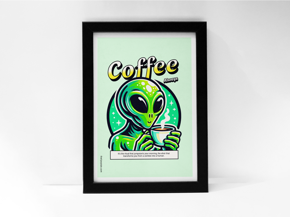 "Alien Out" Poster - Unique Art for Your Space | The Tipsy Tale