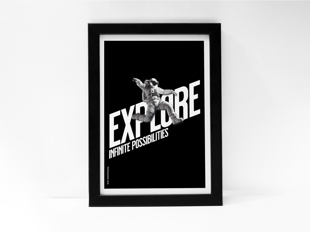 "Explore the endless" Poster - Unique Art for Your Space | The Tipsy Tale