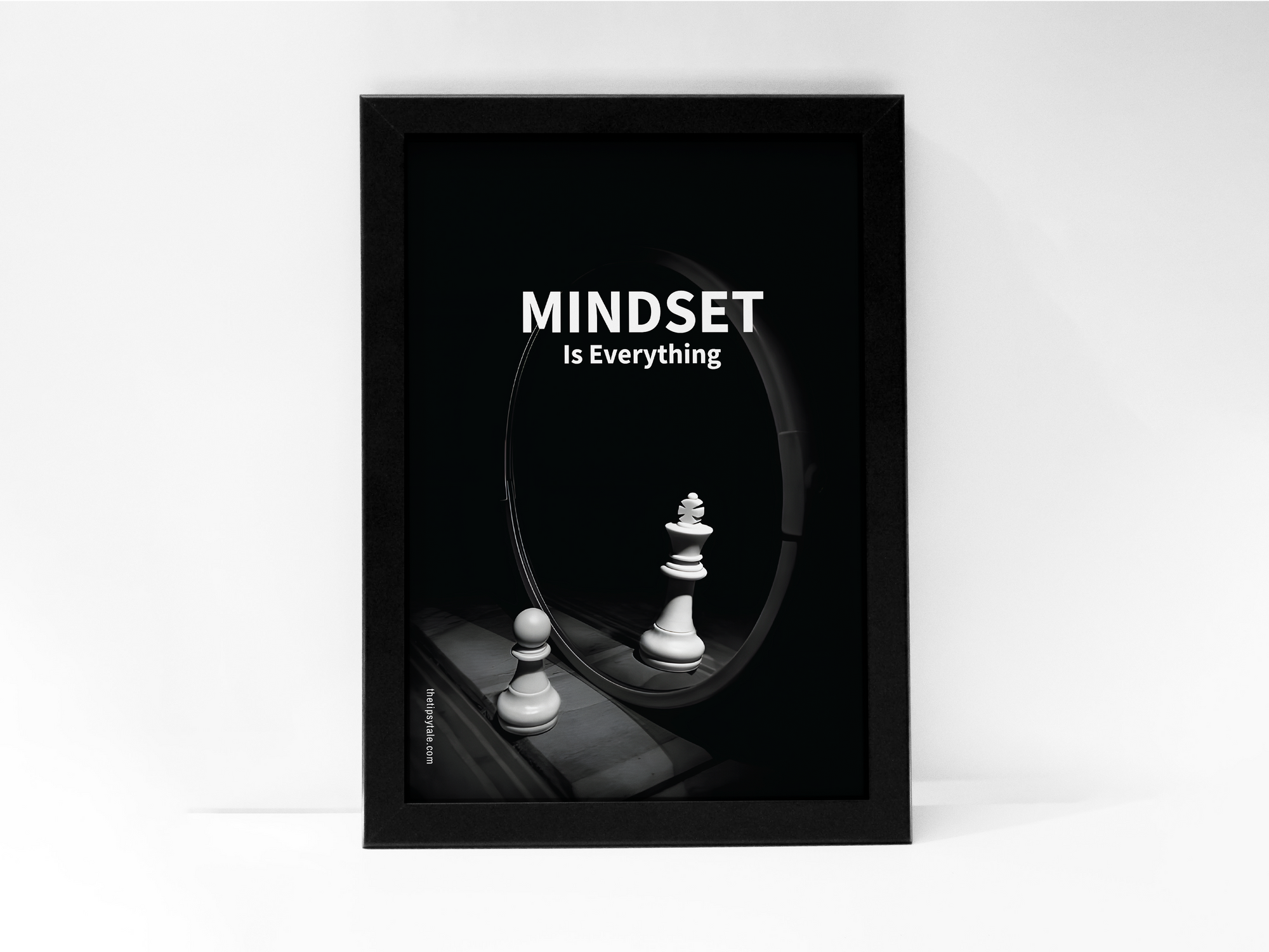 "Mindset Is Everything" Poster - Unique Art for Your Space | The Tipsy Tale