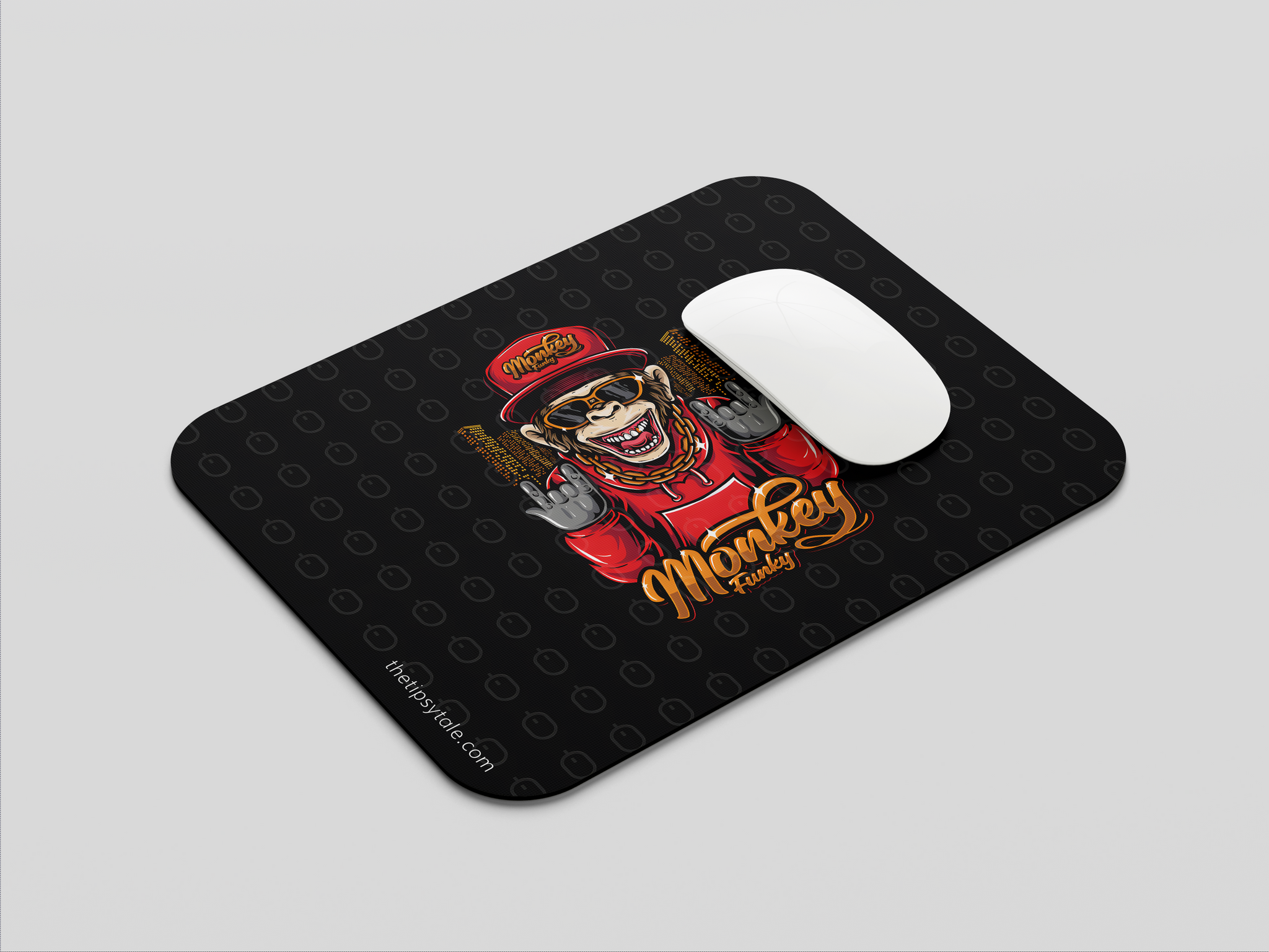 "Rock Like A Monkey" Mousepad - Stylish Workspace Mousepad