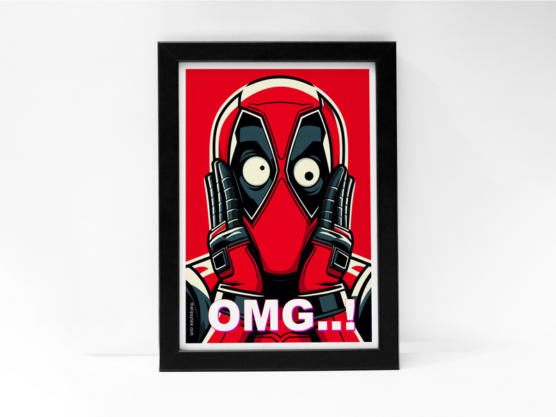 "OMG" Poster - Unique Art for Your Space | The Tipsy Tale