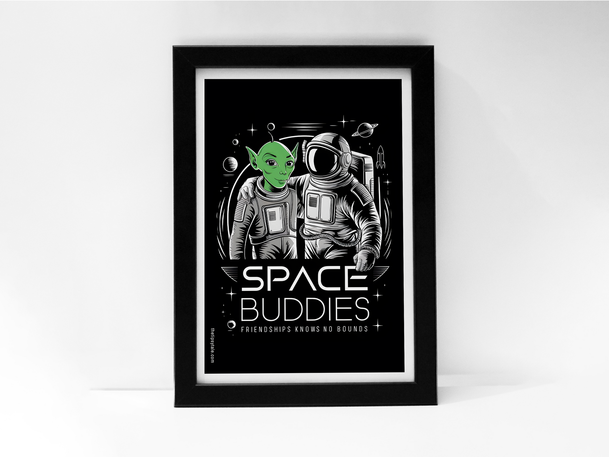 "Space Buddies" Poster - Unique Art for Your Space | The Tipsy Tale