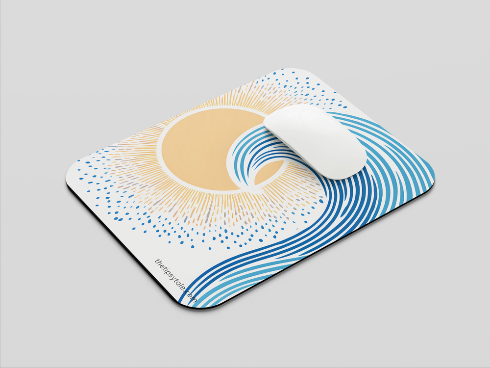 "Nature Vibe splash" Mousepad - Stylish Workspace Mousepad